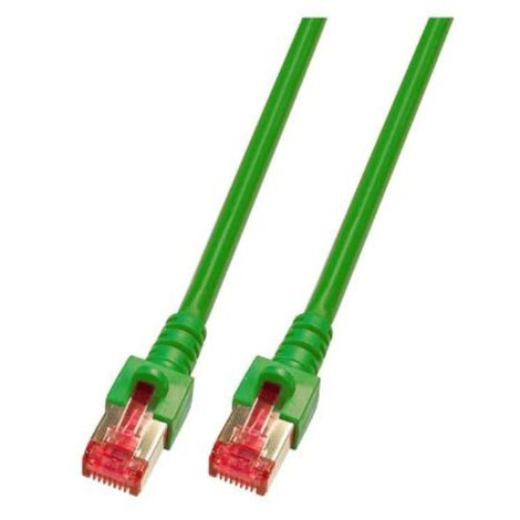 Cordon de raccordement RJ45 S/FTP cat. 6 LSZH vert 0,5 m
