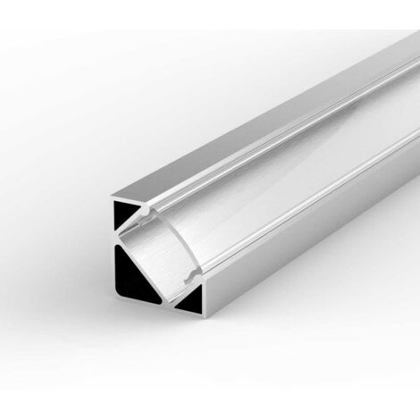 SET : Profilé LED, profilé LED 100cm 45° pour bandes LED, profilé ...
