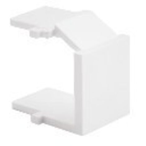 Cache-trou RJ45/RJ12 pour prise de télécommunication : blanc mat, SIMON55