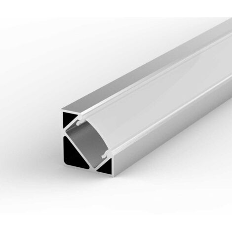 SET : Profilé LED, Profilé LED 100cm 45° pour bandes LED, Profilé LED ...