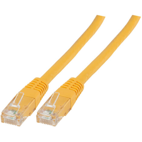 Cordon de raccordement RJ45 U/UTP cat. 6 PVC CCA jaune 2 m