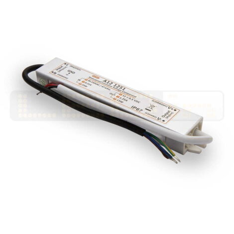 Alimentation LED 15W, transformateur LED 12V 1.25A IP67 pour bandes LED