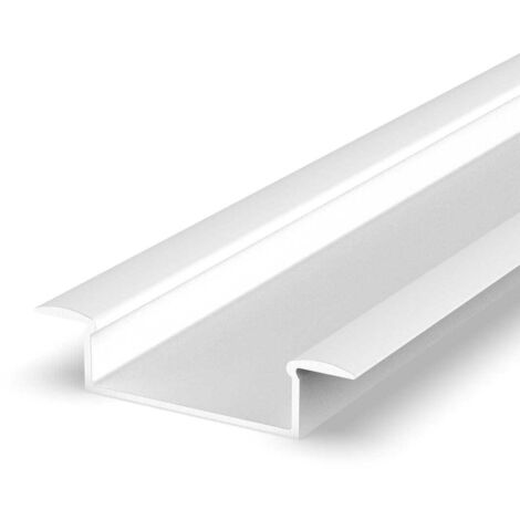 SET : Grand profilé LED en aluminium 100 cm pour bandes LED 20 mm LT14 ...