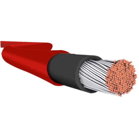 Câble solaire rouge 4 mm 15 m panneau photovoltaïque 1000 V MC4