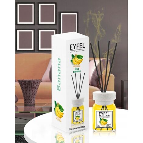 Bâtonnets de parfum pour diffuseur EYFEL Banane 120 ml