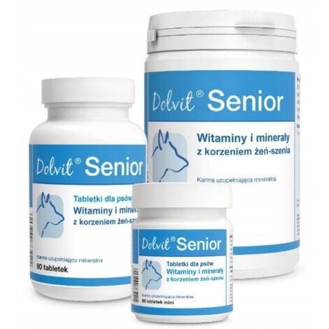 Dolvit Senior VITAMINES ET MINÉRAUX pour chiens matures POUR CHIENS 90 comprimés