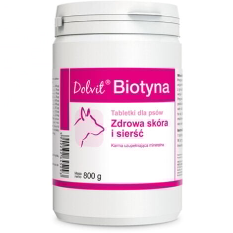 Dolvit Biotine Vitamines POUR CHIENS pour un pelage et une peau sains 800 g