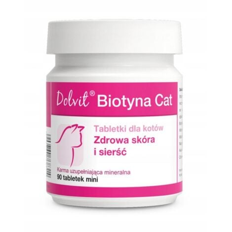 DOLVIT BIOTIN CAT peau et pelage sains POUR CHAT 90 mini comprimés.