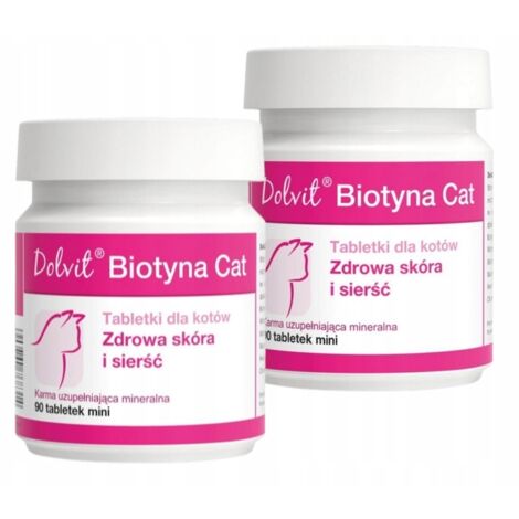 DOLVIT BIOTIN CAT peau et pelage sains POUR CHAT 90 mini comprimés.