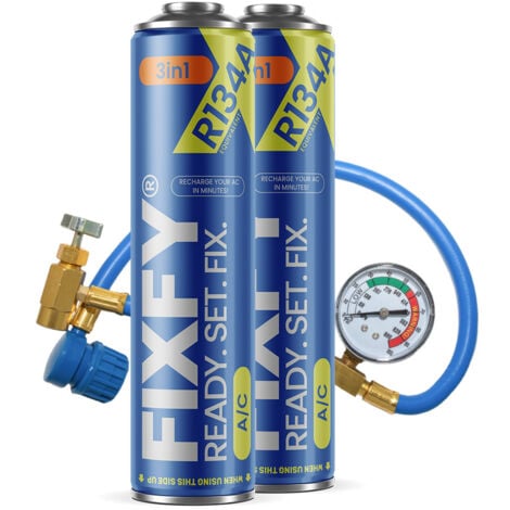 Kit de recharge de climatisation FIXFY 3 en 1 500 ml - 2 grands bidons ...