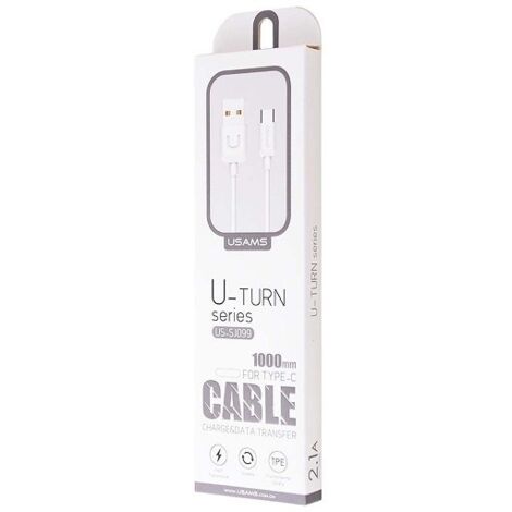 Câble USB-C USMAS UTurn 1 m blanc