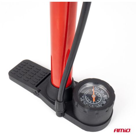 Pompe à main en métal avec manomètre MINI PU08 AMIO-04343