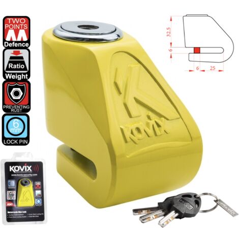 Bloque-disque de frein KOVIX KN1 jaune