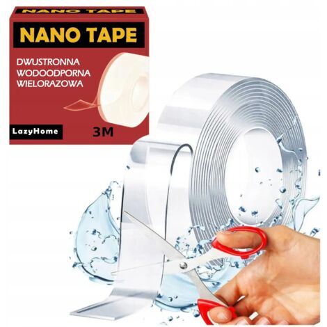 RUBAN ADHÉSIF NANO RÉSISTANT DOUBLE FACE IMPERMÉABLE 3M