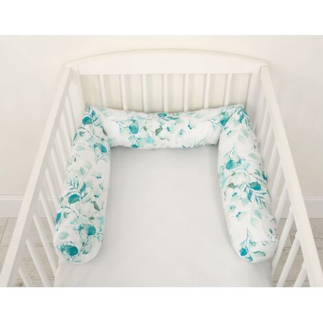 Traversin pour lit bébé - menthe eucalyptus