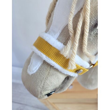 Ensemble Hobby Horse : Licol A3 avec fourrure blanche + longe en corde ...