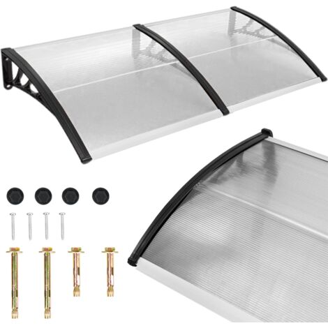Auvent au-dessus de la porte d'entrée, toit en polycarbonate pour ...