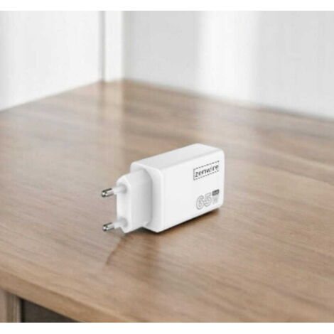Chargeur secteur 65 W Gan A+2C EU PLUG SDC-608