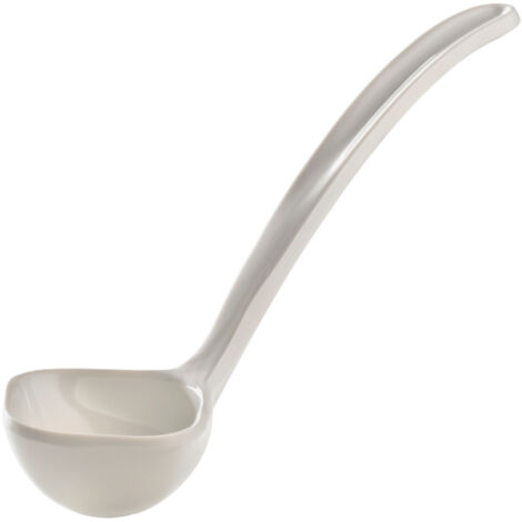 Louche à sauce en mélamine, capacité 0,4 L, longueur 170 mm, blanche ...