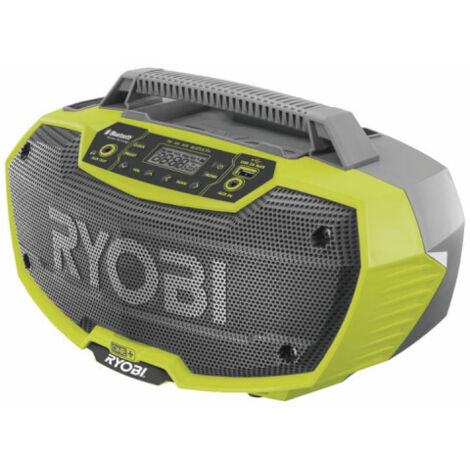 RYOBI Radio d'atelier stéréo 18V One+ - sans batterie ni chargeur R18RH-0