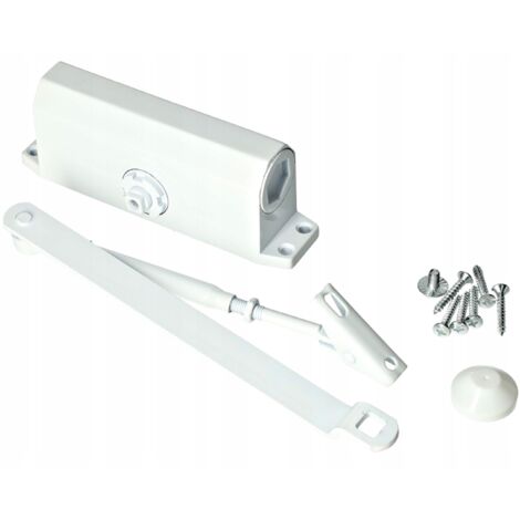 FERME-PORTE AVEC BRAS POUR PORTES TS 10 3060KG 1100mm BLANC SET