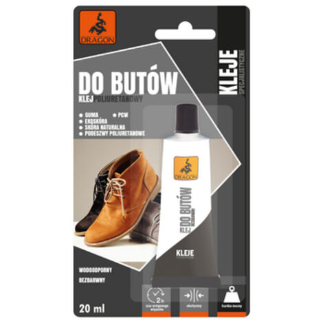 Colle polyuréthane pour chaussures Dragon, blister de 20 ml