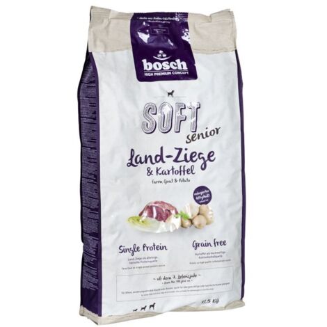 Croquettes pour chien âgé sensible Bosch 79150 senior au chèvre 12.5kg ...