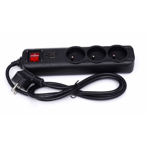 Rallonge USB 1,5 m 3 prises KD4031