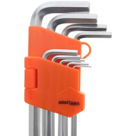 Jeu de 9 clés Allen à tête sphérique KD10296