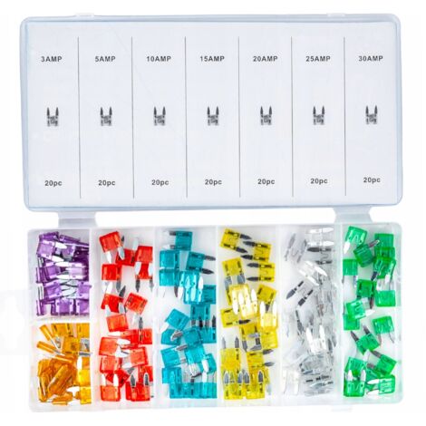 Fusibles pour voiture 140 pièces 3-30A KD1301