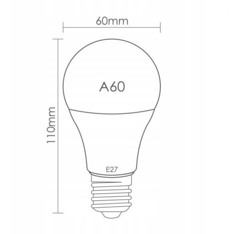 Ampoule LED A60 E27 12W 4000K Éco