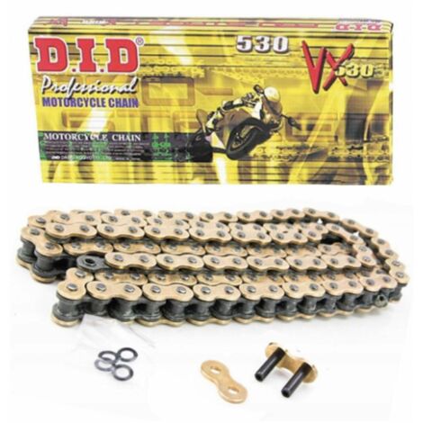Chaîne de transmission DID 530 (50) VX G&B X-ring GOLD - 120 maillons