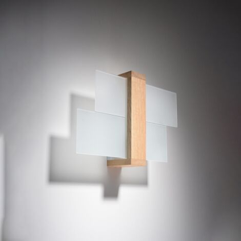 APPLIQUE MURALE ASTRO 1 E27 BOIS NATUREL LUMILO 00.163.77