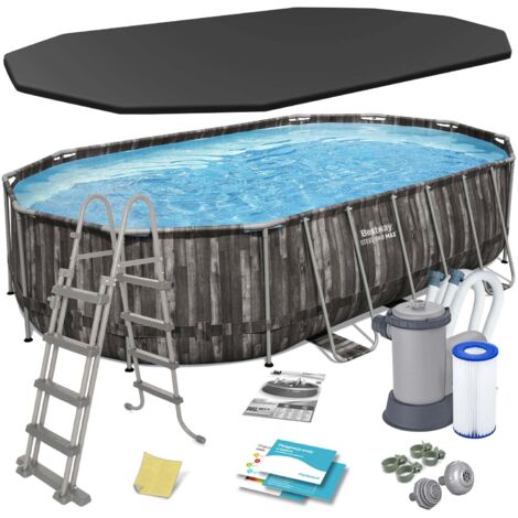 Piscine de jardin tubulaire 610 x 366 x 122 cm 12 en 1 Bestway 5611R