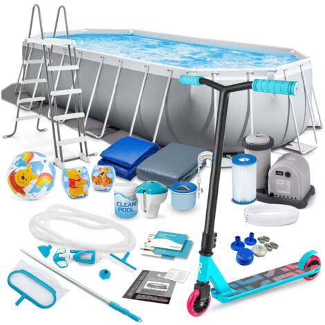 Piscine de jardin tubulaire 610 x 305 x 122 cm 21-en-1 INTEX 26798 ...