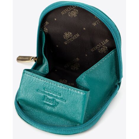Porte-monnaie en cuir vert naturel Wittchen pour femme