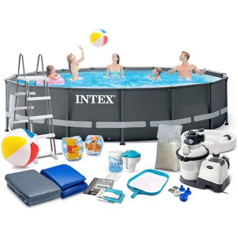 Piscine de jardin tubulaire 488 x 122 cm 17 pouces INTEX 26326