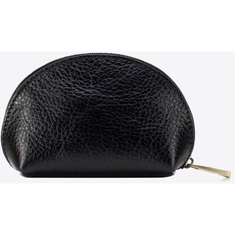 Porte-monnaie en cuir pour femme Wittchen, semi-circulaire, noir, cuir ...