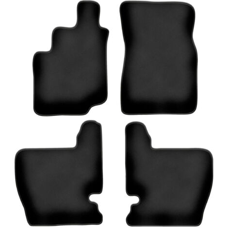 Tapis de voiture SsangYong Musso SUV moquette noire sur mesure 4 pièces ...