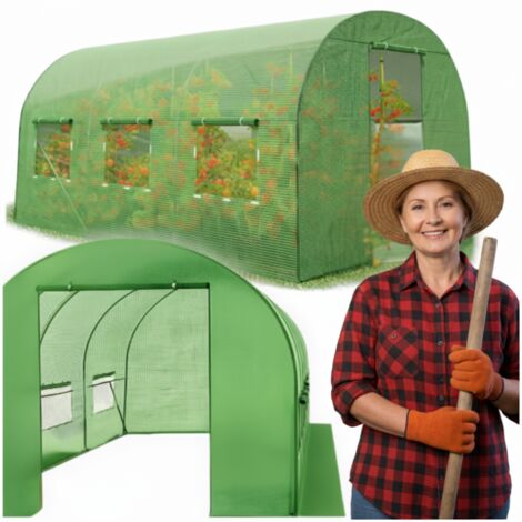 tunnel de jardin en aluminium 2x3, serre en aluminium, grande tente ...