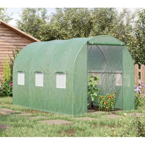 tunnel de jardin en aluminium 2x3, serre en aluminium, grande tente ...