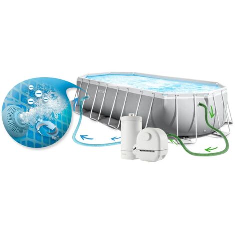 Piscine rectangulaire 610 x 305 x 122 cm 18 en 1 Intex 26798