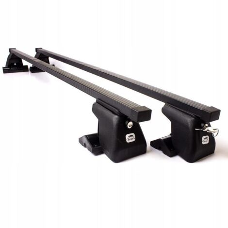 Barres de toit pour coffre de toit Mitsubishi Lancer EVO X 4D Berline ...