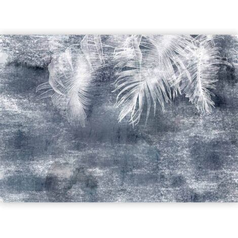 Papier peint panoramique intissé jungle bleue salon chambre motif XXL ...