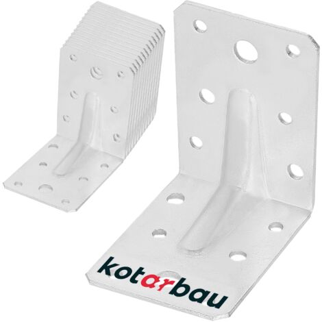 KOTARBAU® 12 pièces. Cornières renforcées 75x75x55 mm en acier ...