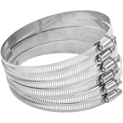 vidaXL Fascette Stringitubo 6pz 91-110 mm in Acciaio Inox 304
