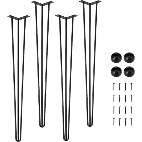 Tischbeine 4er Set Hairpin Leg Haarnadelbeine Tischgestell Tisch ...