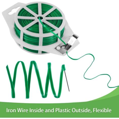 Pack 1 Alambre de Jardín Recubierto de Plástico/Alambre de Jardín ...