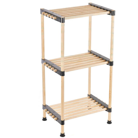 Scaffale Modulare Slim Scaffalatura Multiuso Mensole in Legno Naturale ...