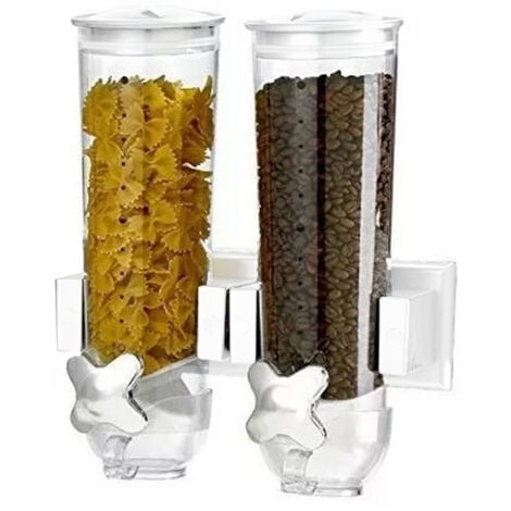 Dispenser Cereali Doppio con Montaggio a Parete Distributore Corn ...